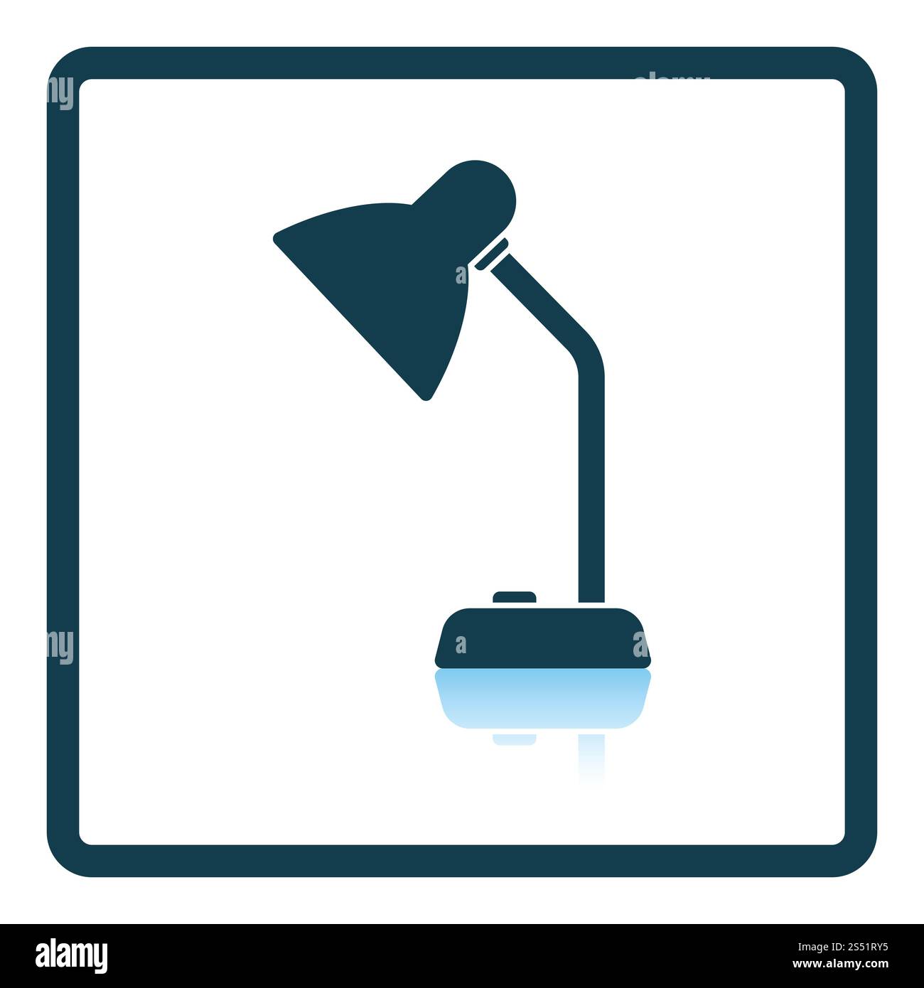 Lamp icon. Shadow reflection design. Vector illustration Stock Photo ...