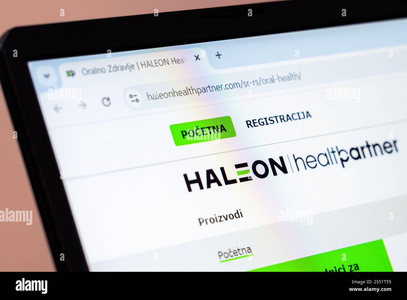 New York, USA - January 10, 2025: Haleon health partner website ...