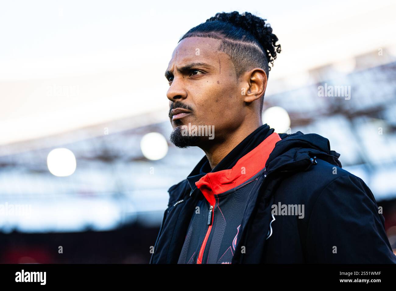 Rotterdam, The Netherlands. 12th Jan, 2025. Rotterdam - Sebastien Haller of FC Utrecht during ...