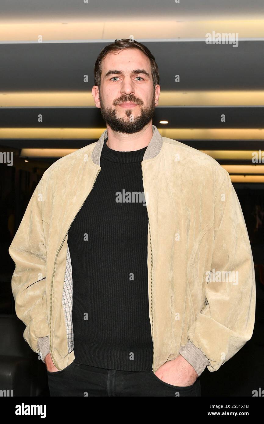 Paris, France. 13th Jan, 2025. French actor Guillaume Duhesme poses for ...