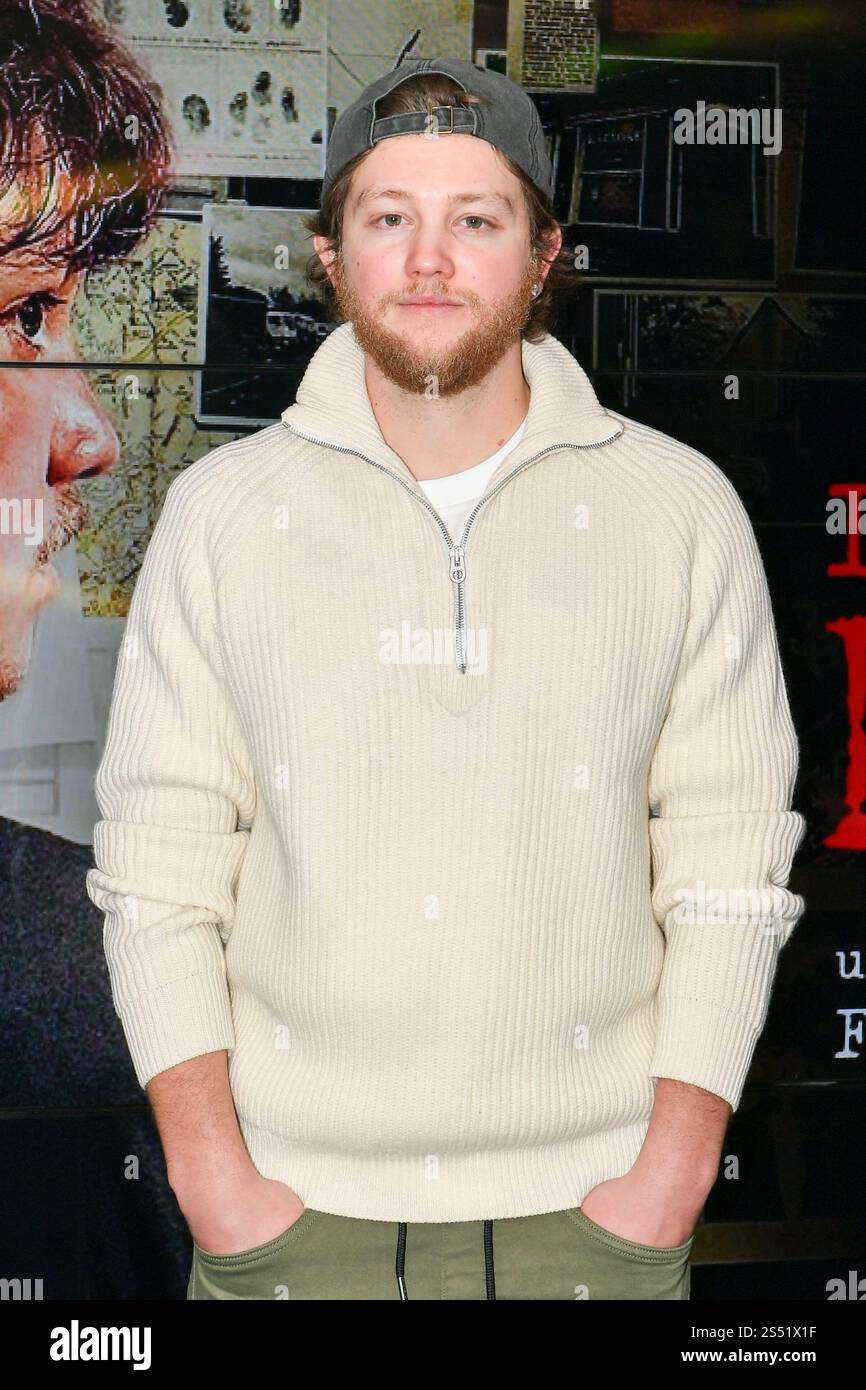 Paris, France. 13th Jan, 2025. French actor Anthony Bajon poses for a ...