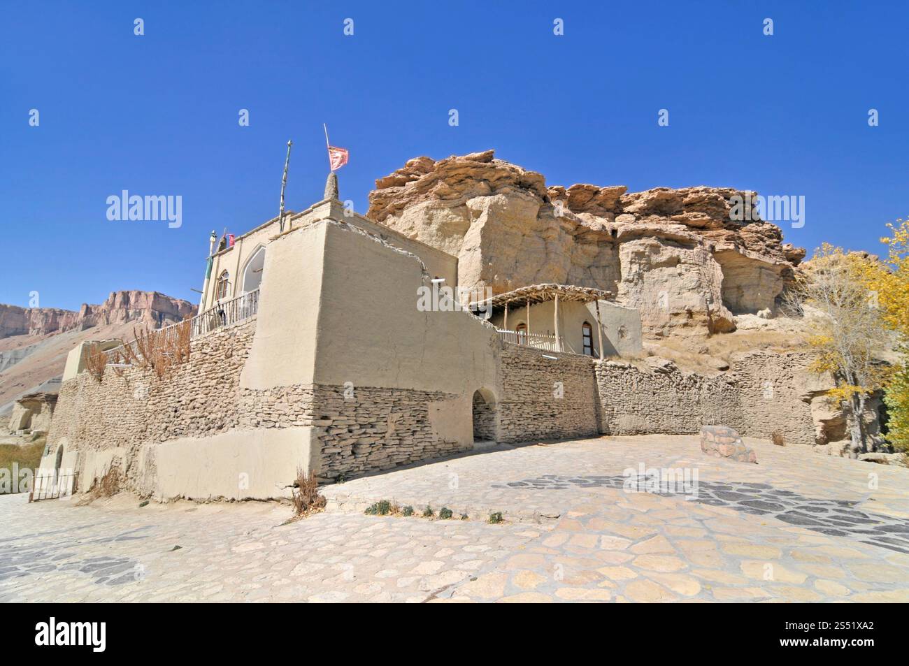 Ali Mosque on the lake in Band-e Amir National Park, Afghanistan Stock ...