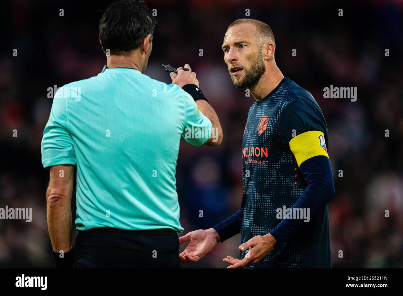 Rotterdam, The Netherlands. 12th Jan, 2025. Rotterdam - Mike van der Hoorn of FC Utrecht during ...