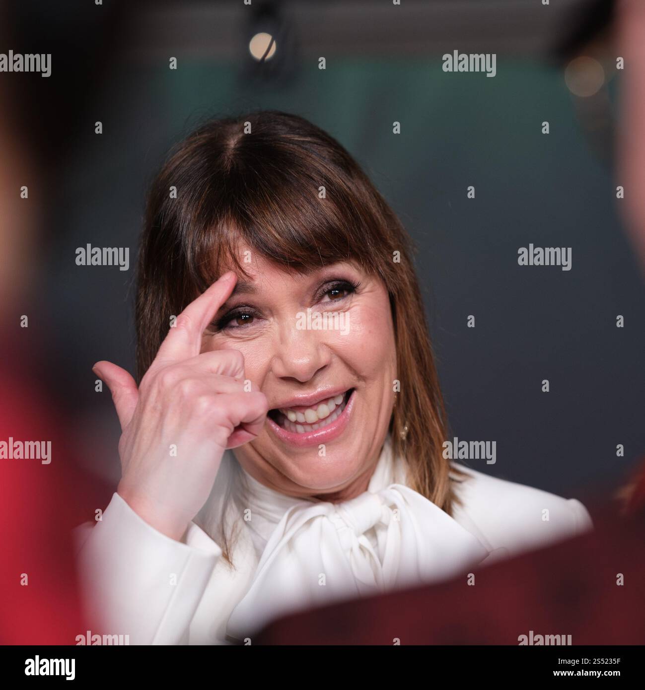 Madrid, Spain. 13th Jan, 2025. Mavel Lozano attends the candidates to ...