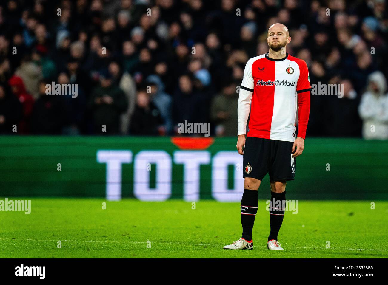 Rotterdam, The Netherlands. 12th Jan, 2025. Rotterdam - Gernot Trauner of Feyenoord during the ...