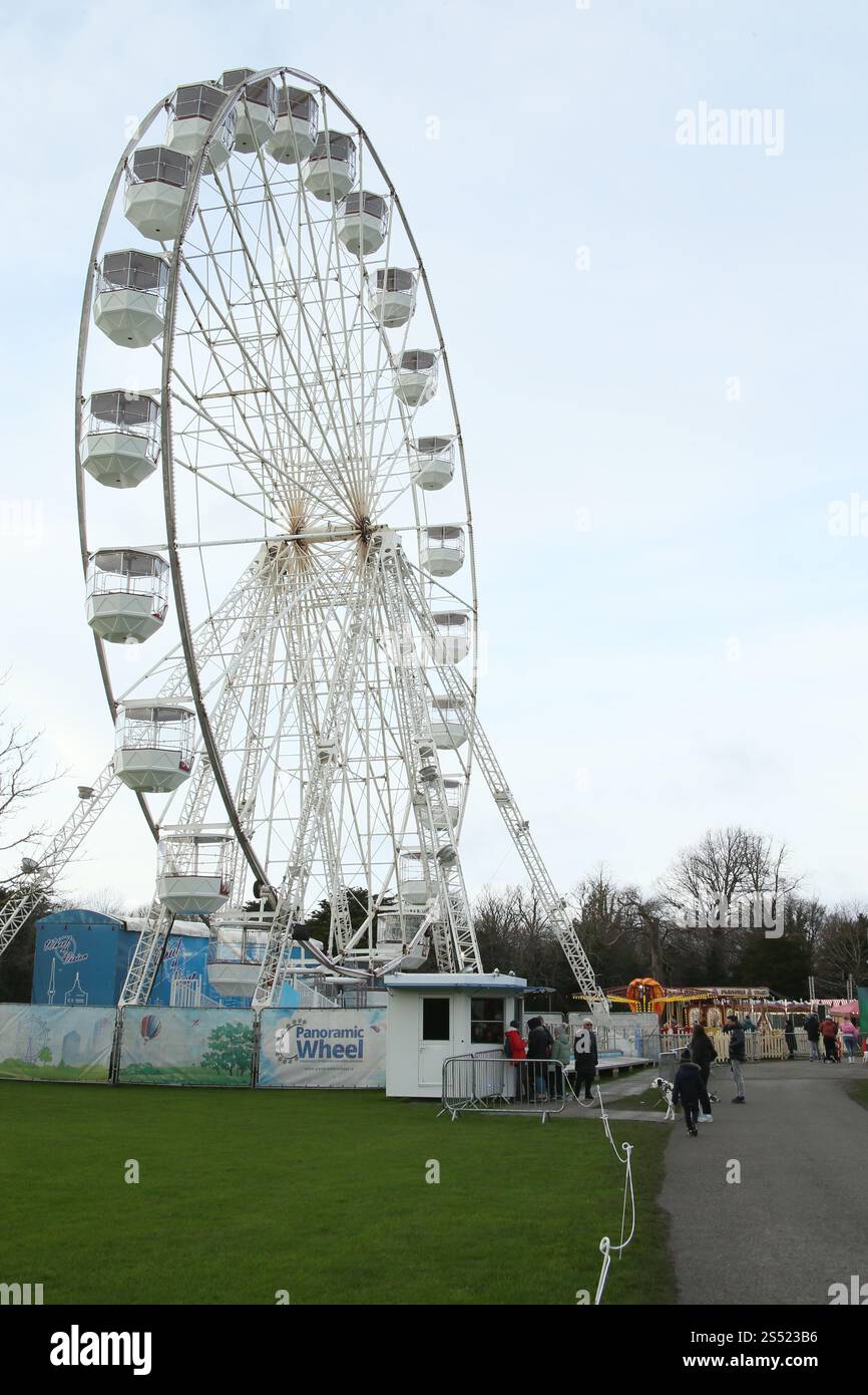 Marlay Park, Dublin, Ireland - 30th December 2024 - A ferris wheel on ...