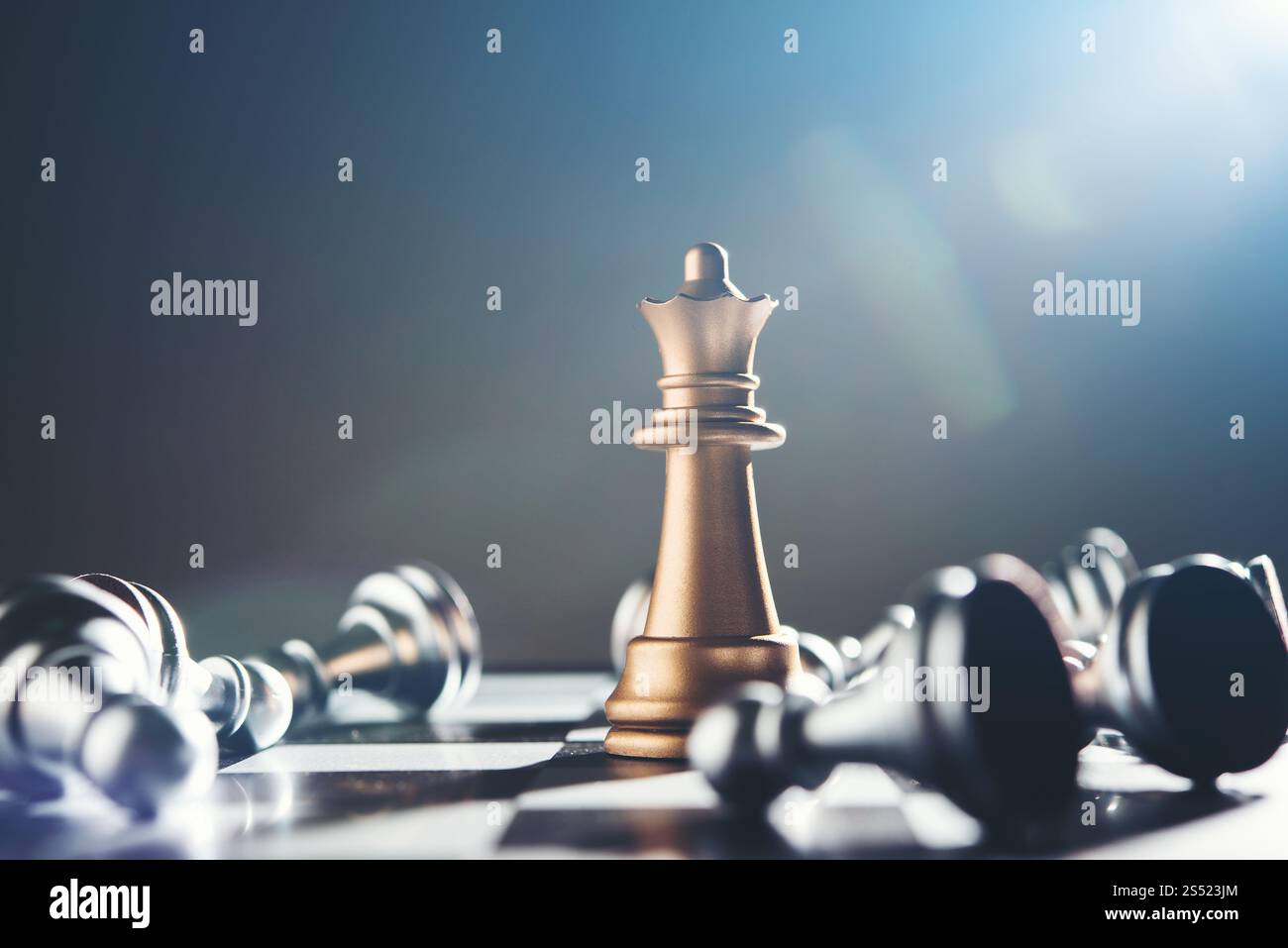 King and Knight of chess setup on dark background Stock Photo - Alamy