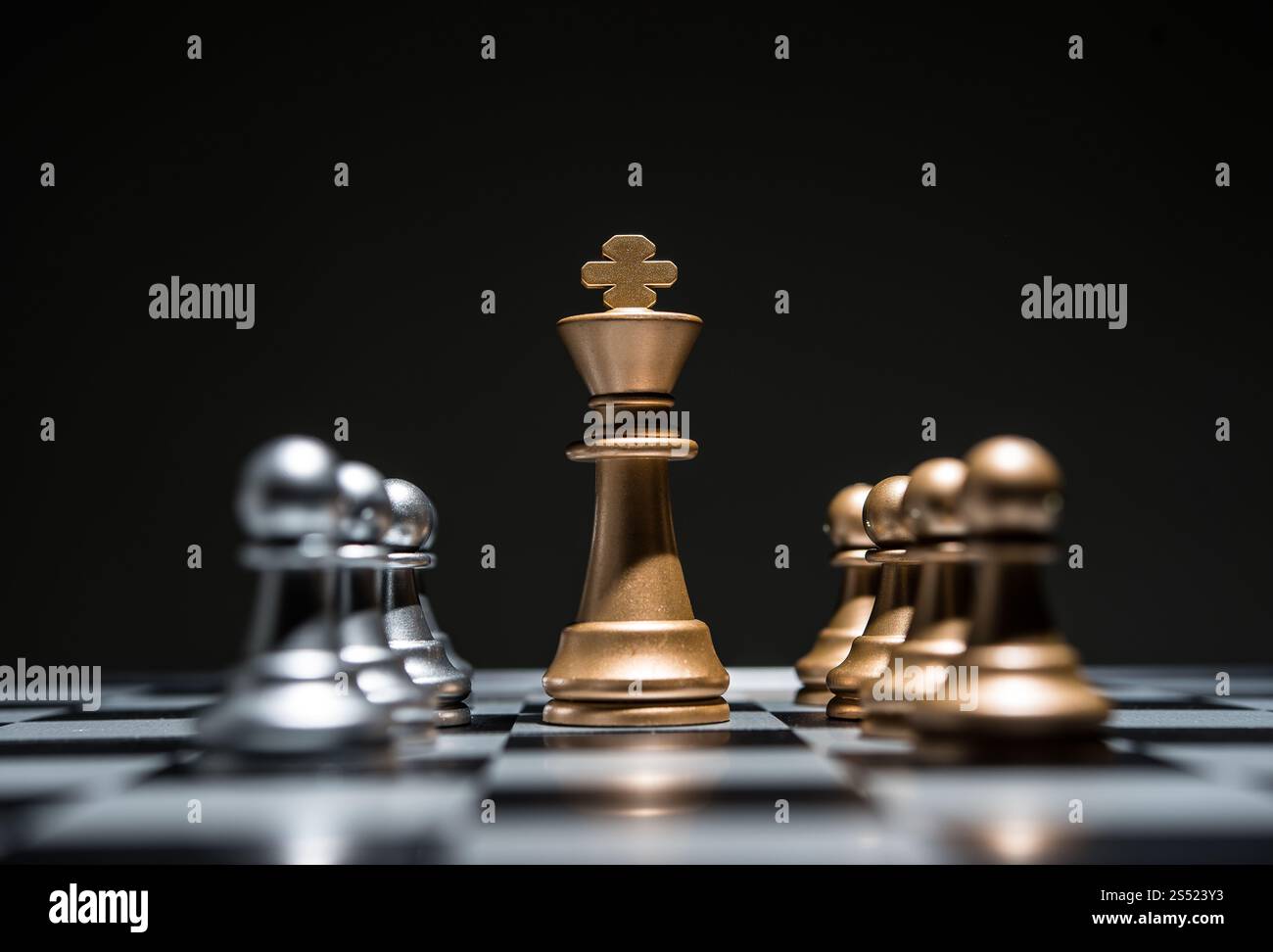 Chess photographed on chessboard while the game begin Stock Photo - Alamy
