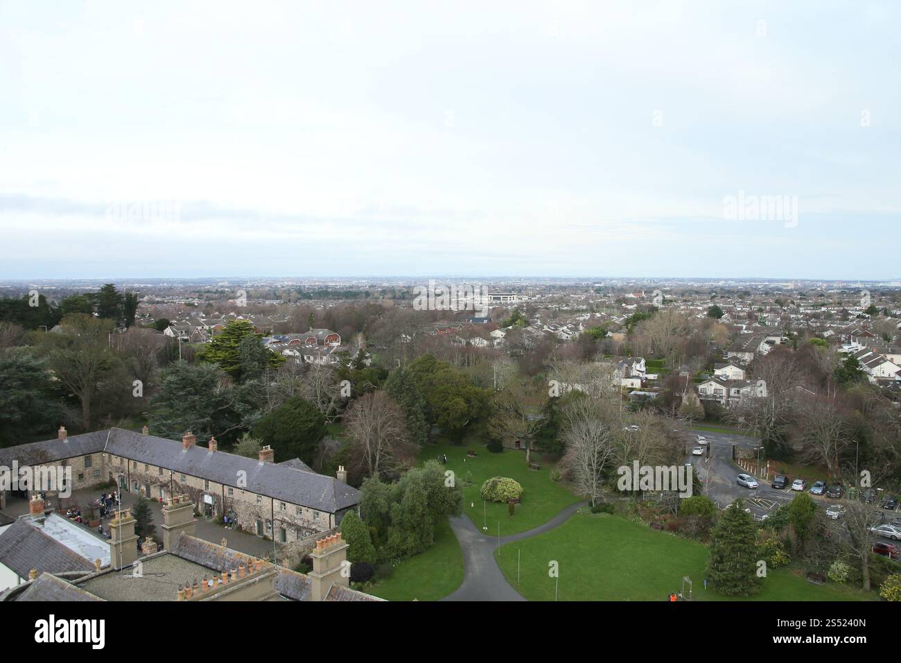 Marlay Park, Dublin, Ireland - 30th December 2024 - An elevated view of ...