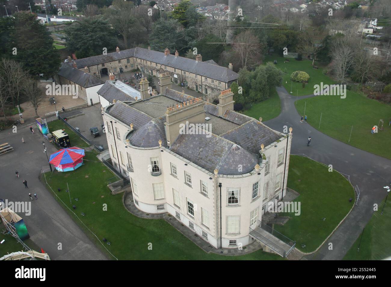 Marlay Park, Dublin, Ireland - 30th December 2024 - An elevated view of ...