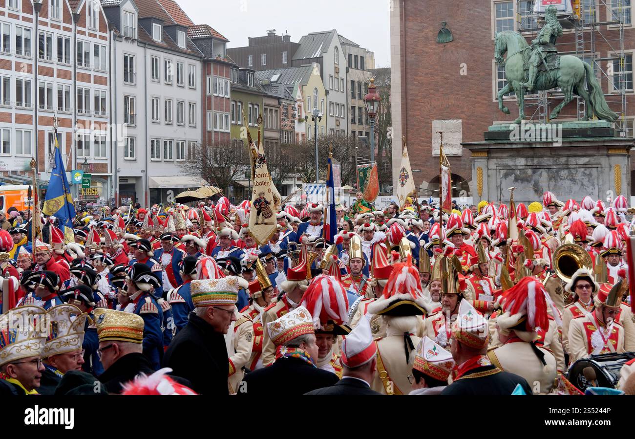 Duesseldorf, Germany, January 11, 2025 - Carnival Day, 200 years of ...