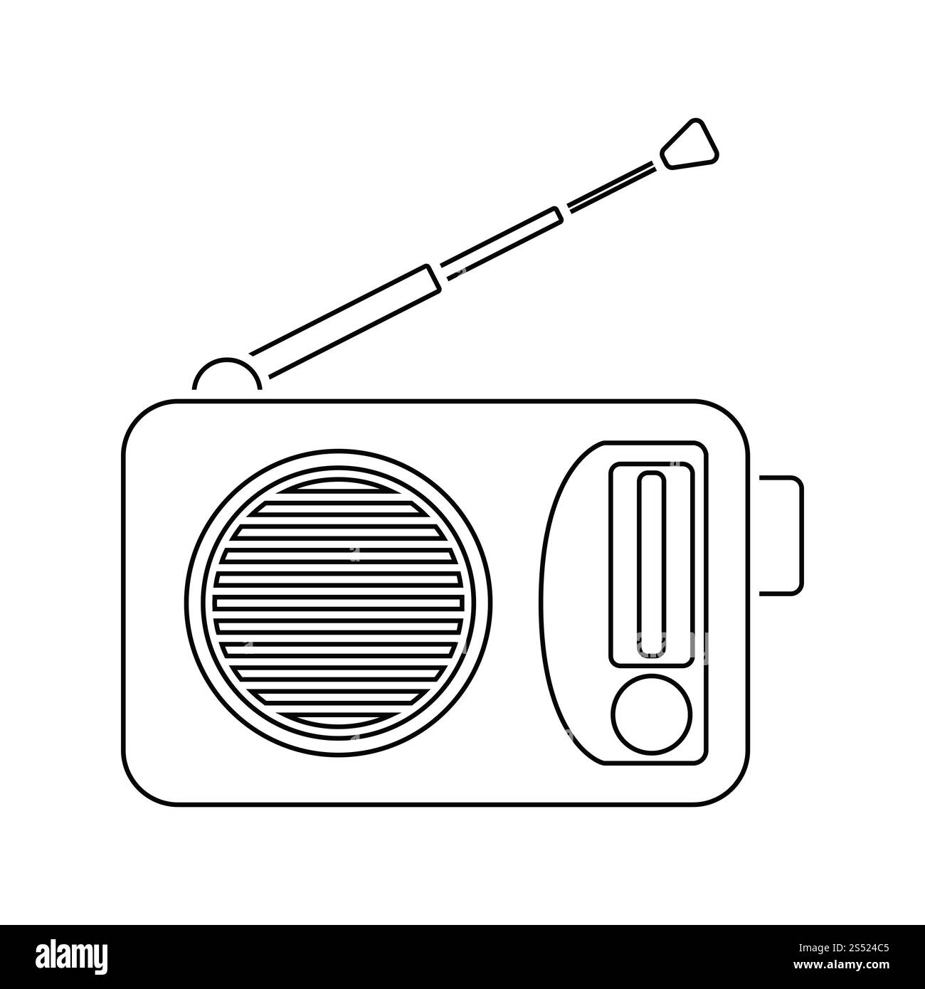 Radio vector icon design hi-res stock photography and images - Alamy