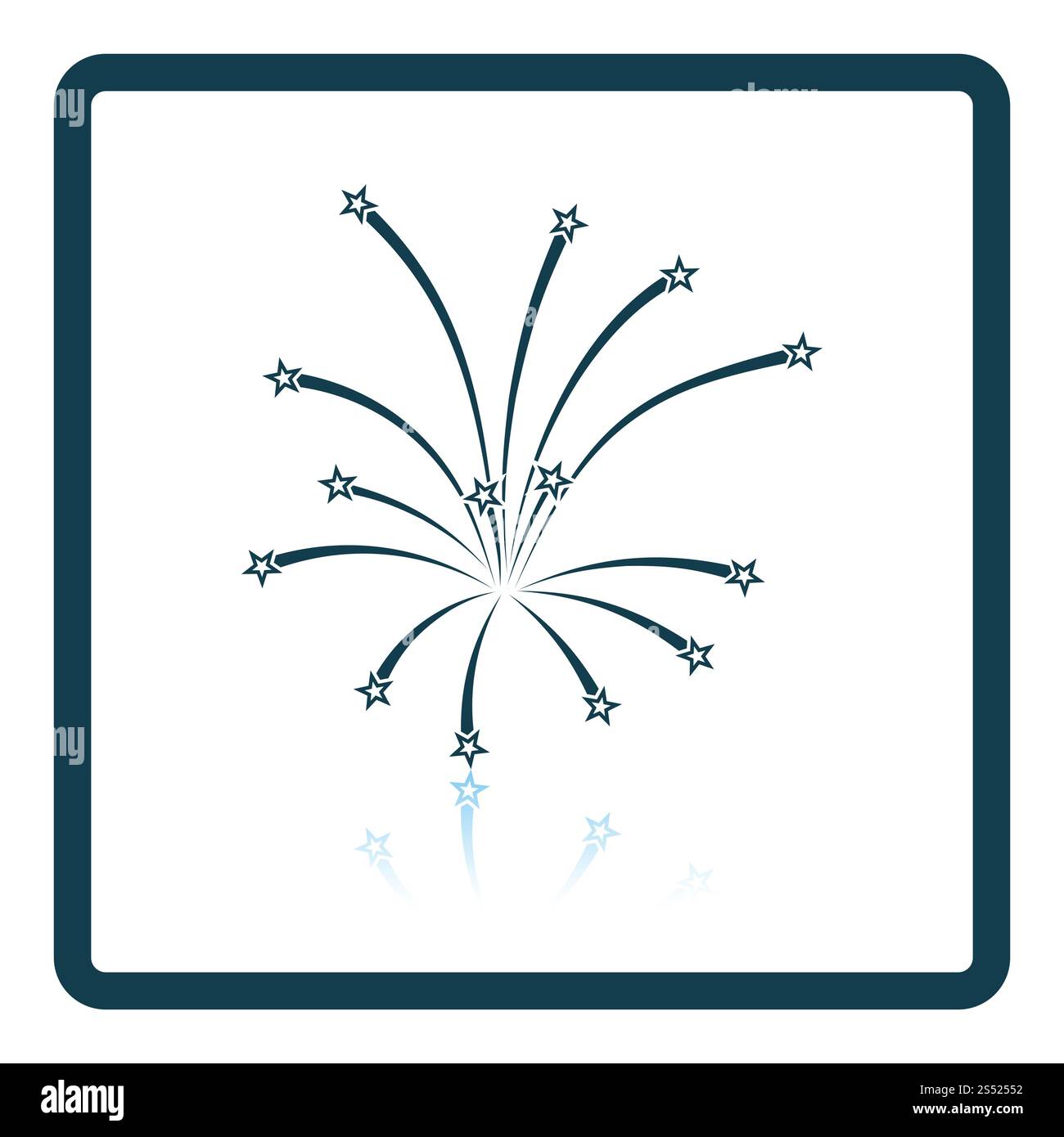 Fireworks icon. Shadow reflection design. Vector illustration Stock ...