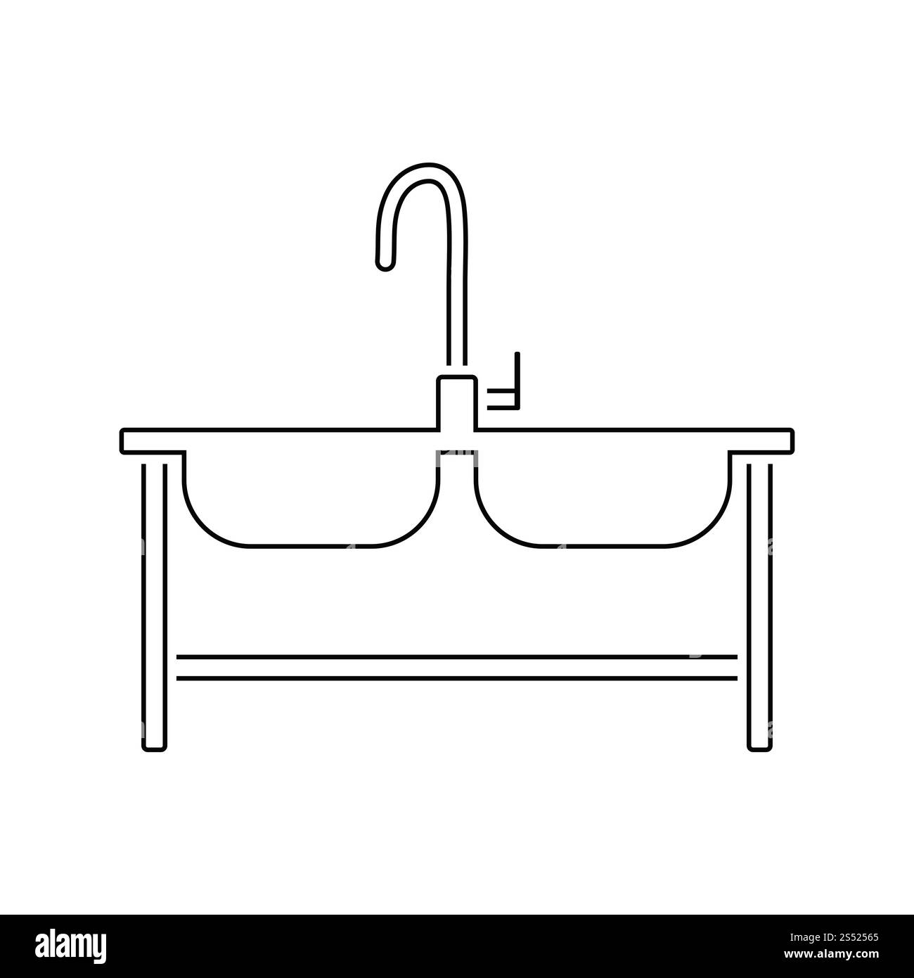 Double horizontal line Cut Out Stock Images & Pictures - Alamy