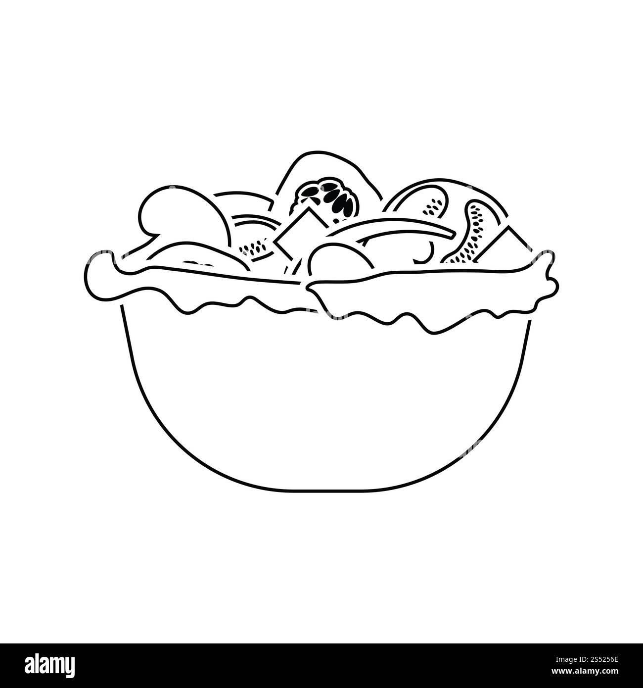 Plate leaf symbol Cut Out Stock Images & Pictures - Alamy