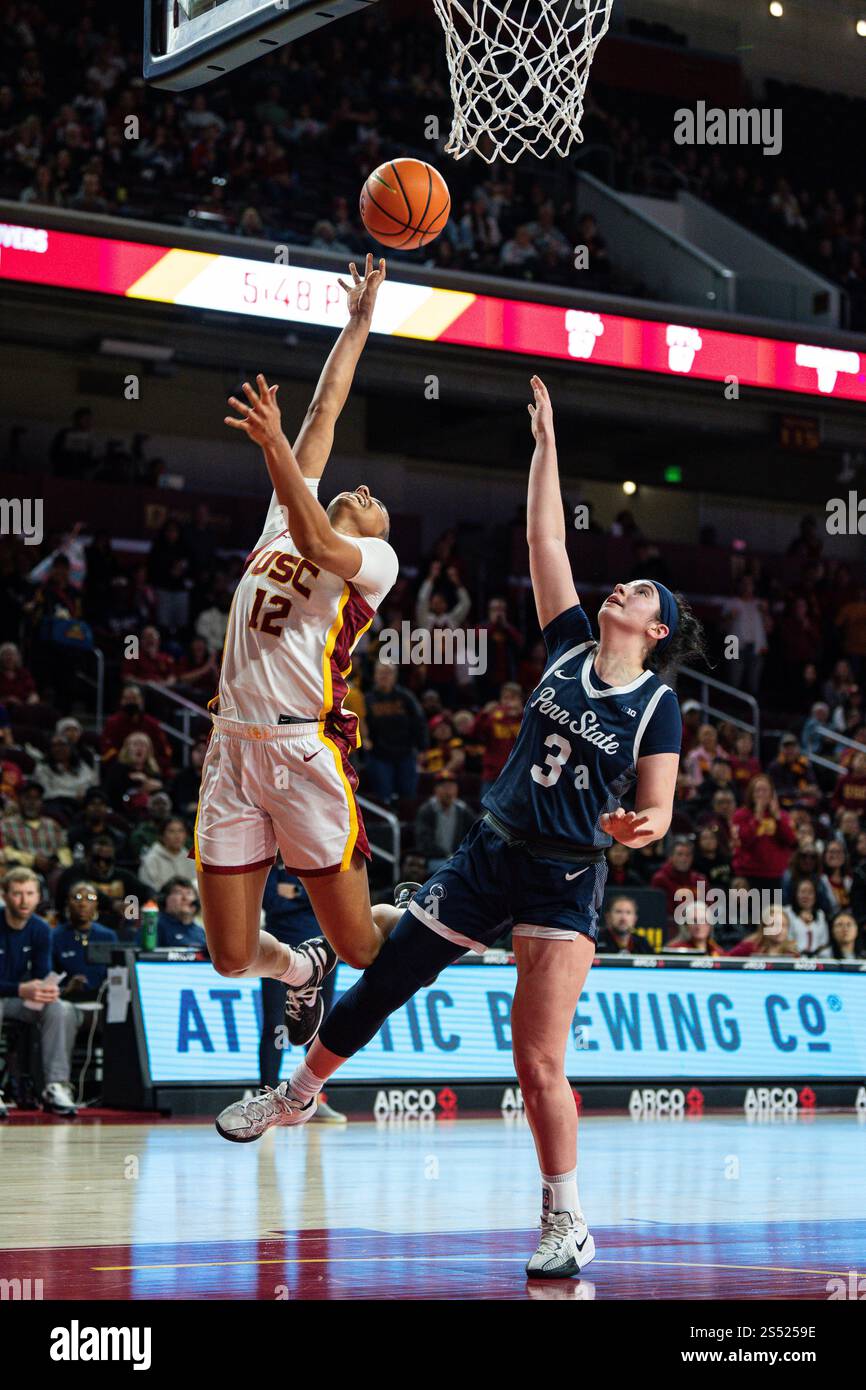 Los Angeles, United States. 12th Jan, 2025. USC Trojans guard JuJu ...