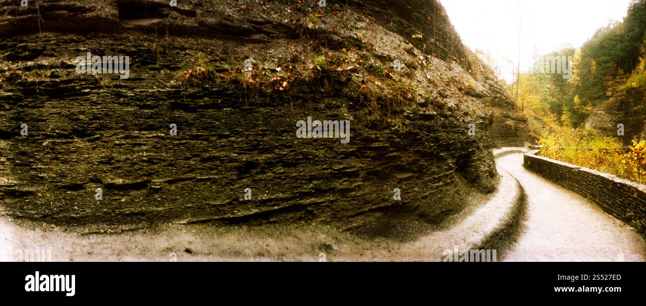 Panoramic view of Letchworth State Park, EastFinger Lakes Region ...