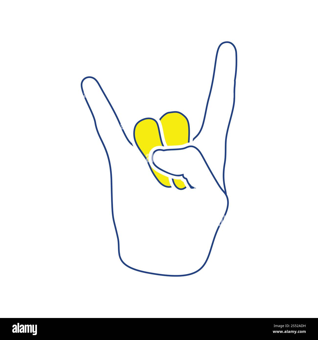 Rock roll concept line Cut Out Stock Images & Pictures - Alamy