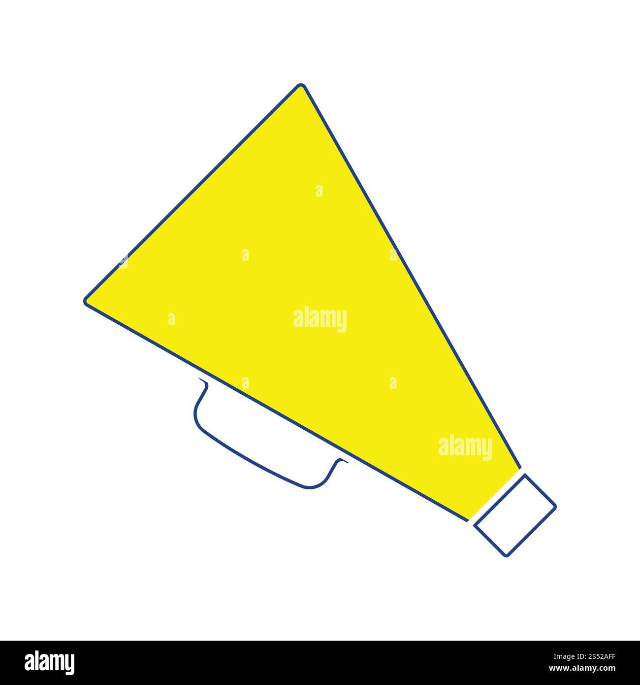 Director megaphone icon. Thin line design. Vector illustration Stock ...