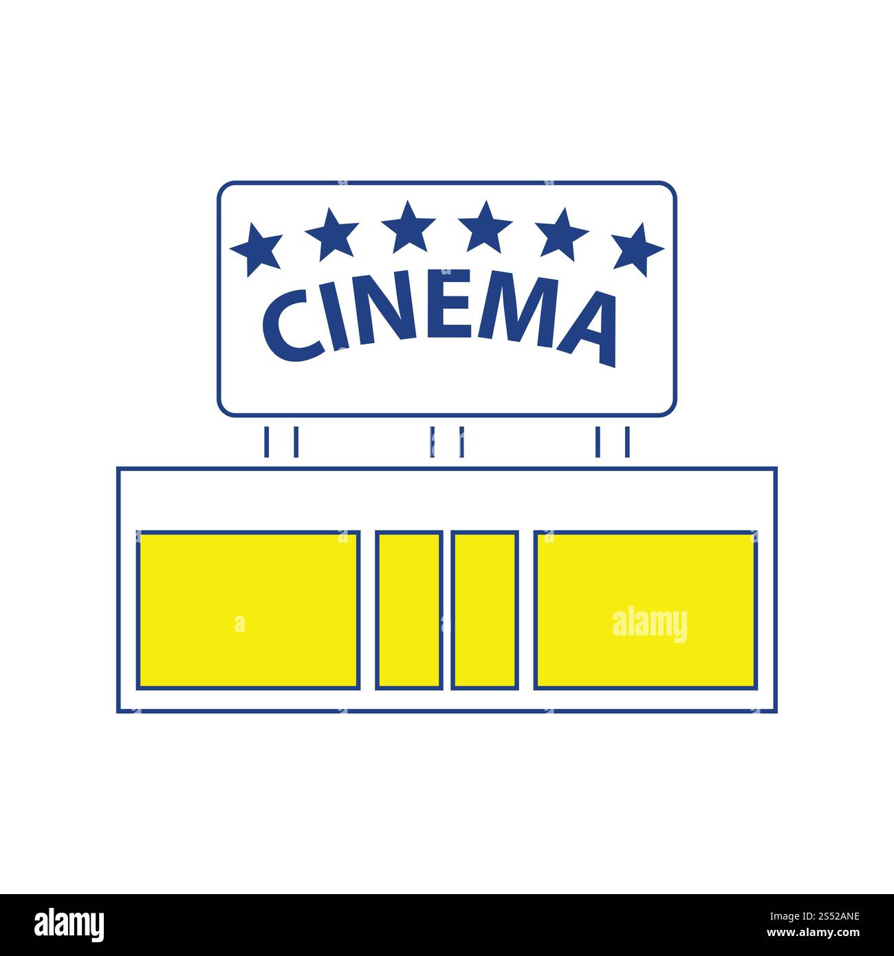 Cinema front exterior Cut Out Stock Images & Pictures - Alamy
