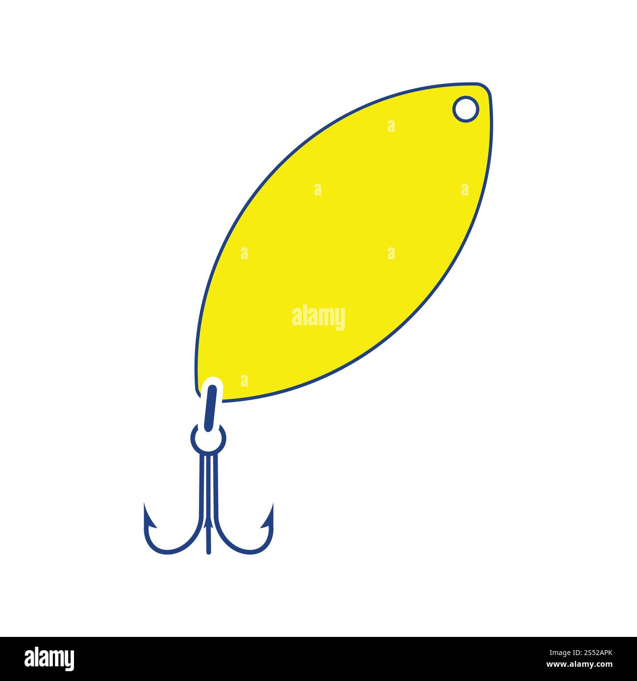 Icon of Fishing spoon. Thin line design. Vector illustration Stock ...