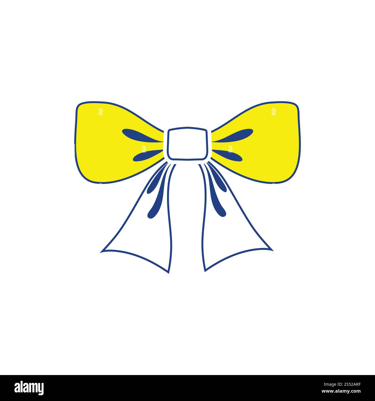 Party bow icon. Thin line design. Vector illustration Stock Photo - Alamy