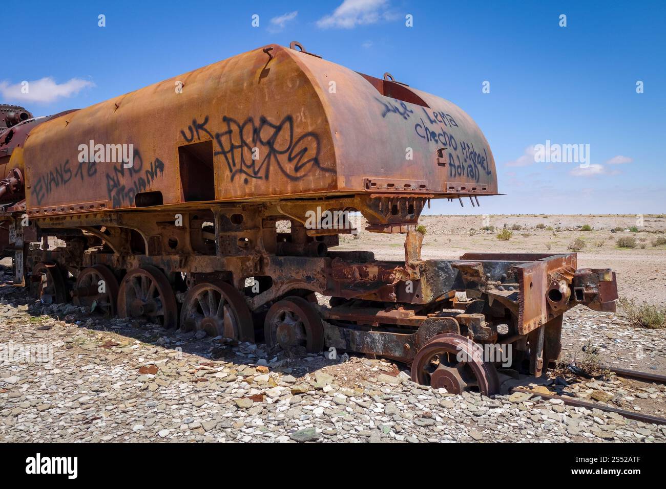 Train cemetery in Uyuni, Bolivia, south america. Train cemetery in ...