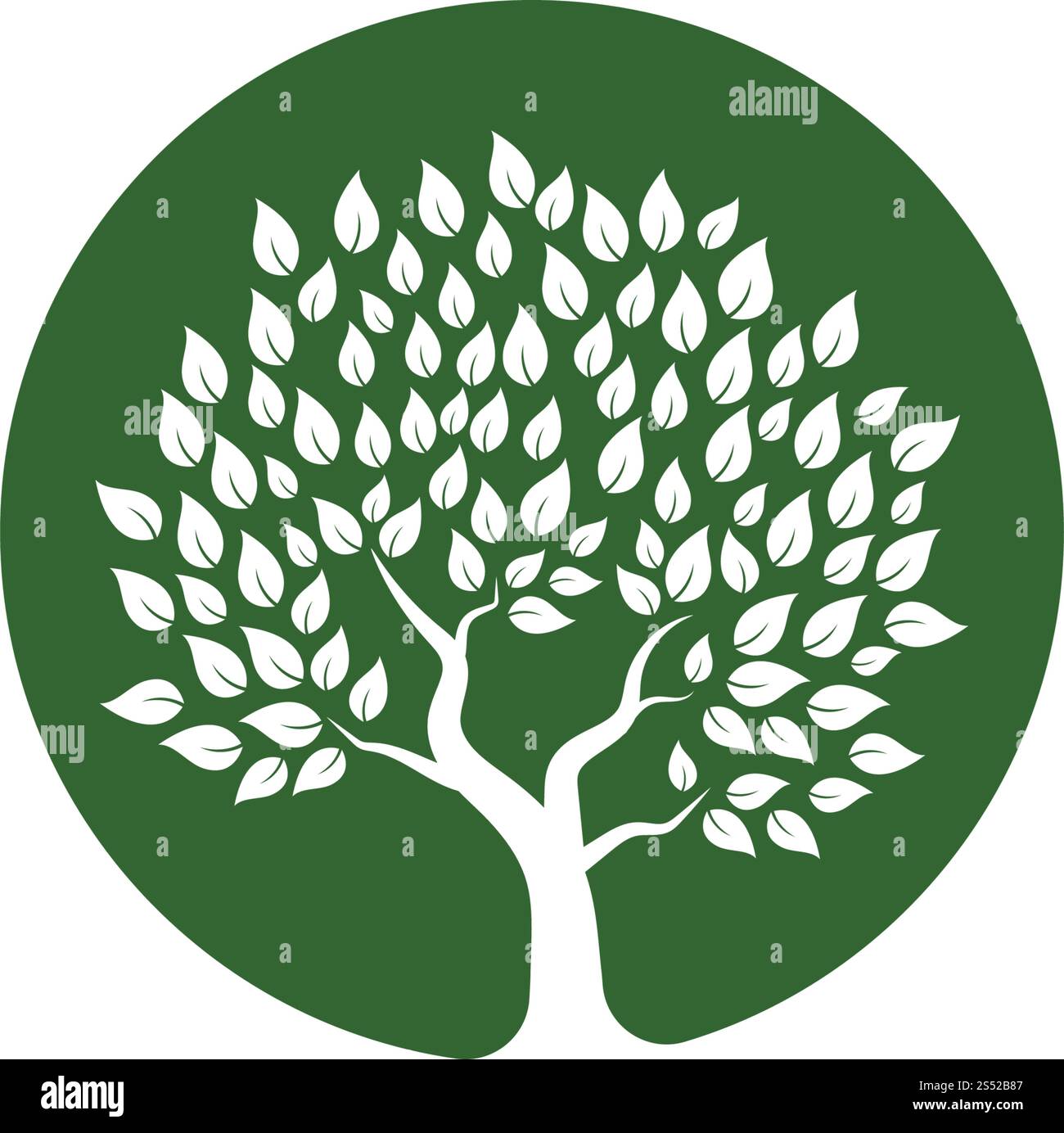 Tree icon logo template vector illustration Stock Vector Image & Art ...
