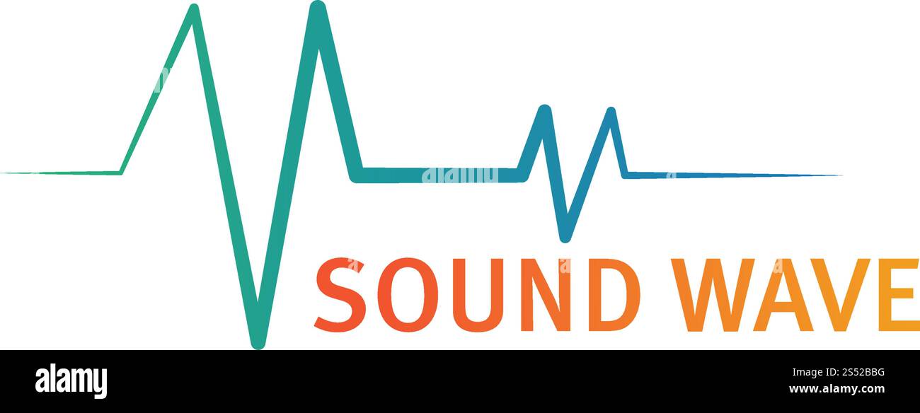 sound wave ilustration vector template Stock Vector Image & Art - Alamy