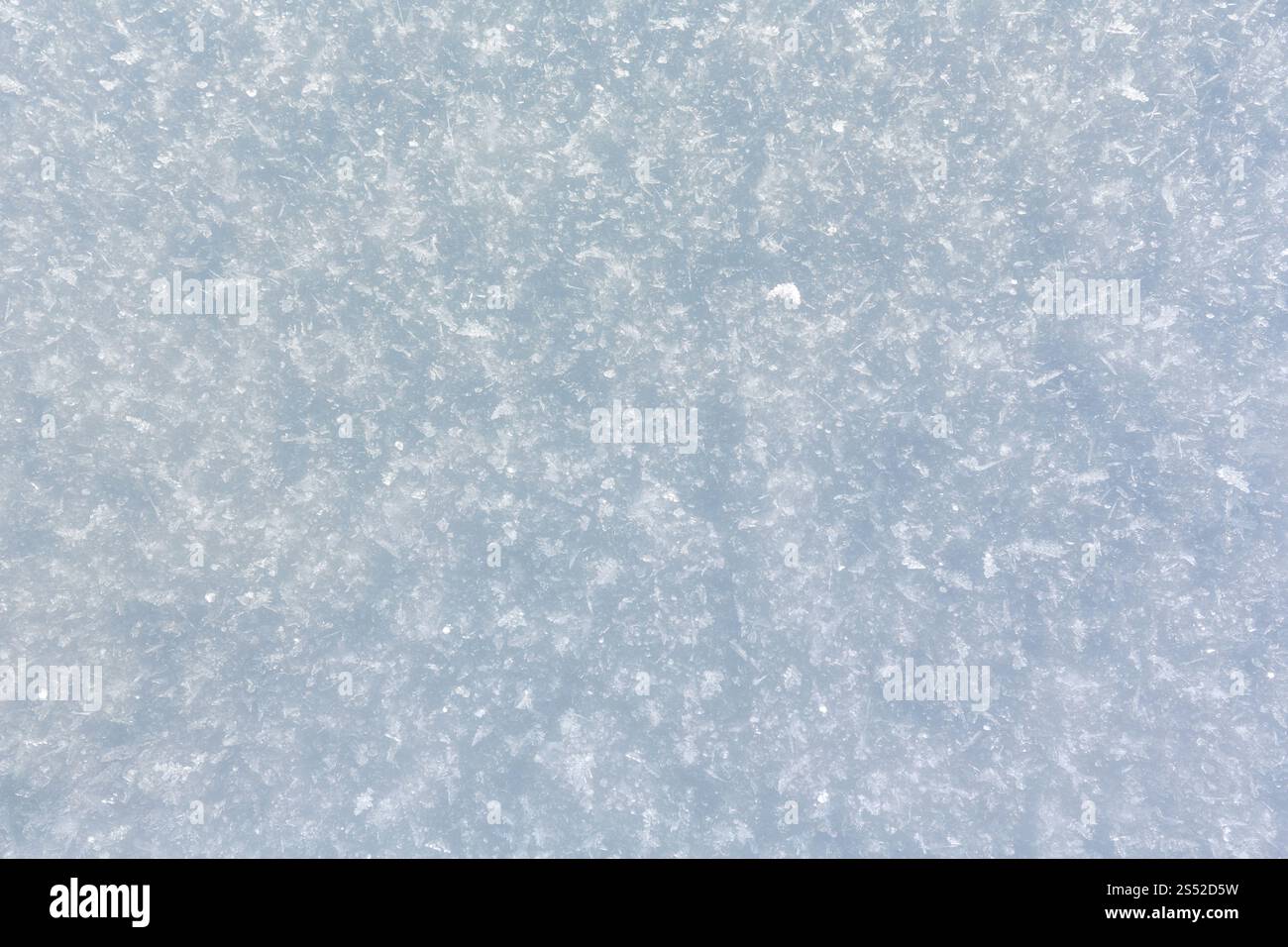 Structure of beautiful calm sunny outdoor snow surface with crystalline ...