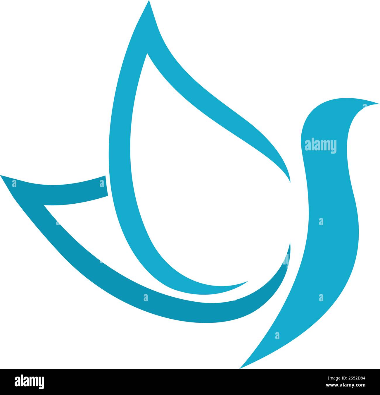 Bird wing Dove Logo Template vector illustration Stock Vector Image ...