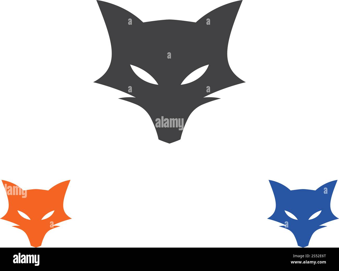 fox logo vector ilustration template Stock Vector Image & Art - Alamy