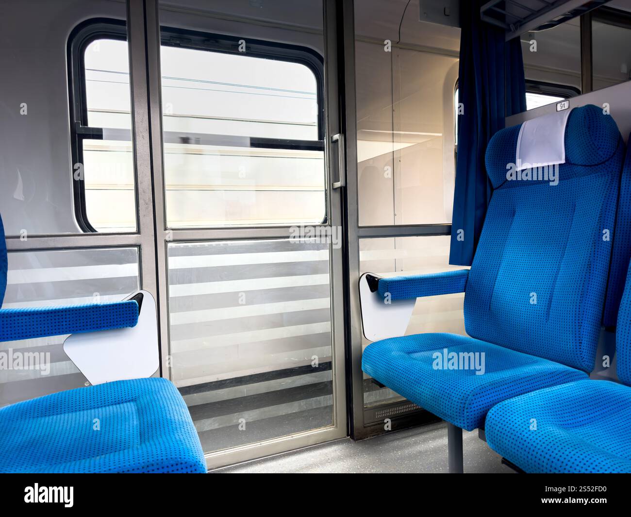 Interior of train. On the photo is interior of the train cabin Stock ...