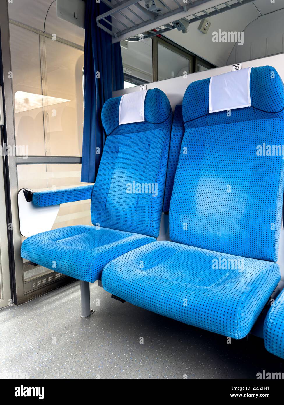 Interior of train. On the photo is interior of the train cabin Stock ...