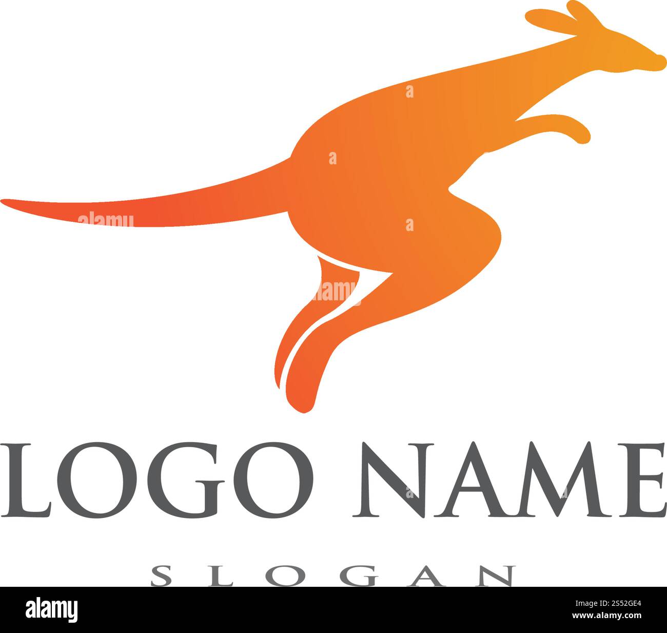 kangaroo Logo Template vector illustration Stock Vector Image & Art - Alamy