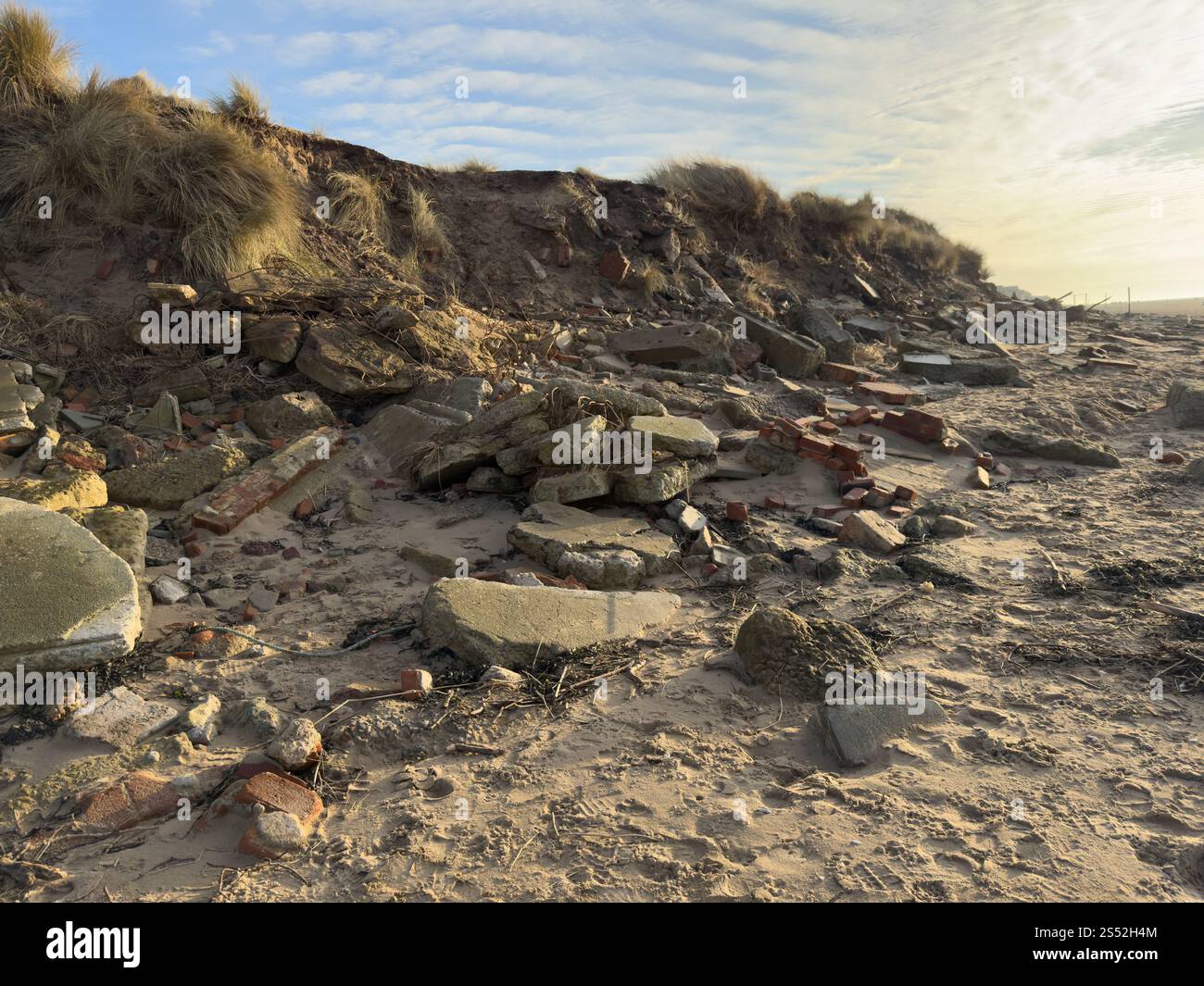 Sand Dune Erosion at Formby Mersyside UK Stock Photo - Alamy
