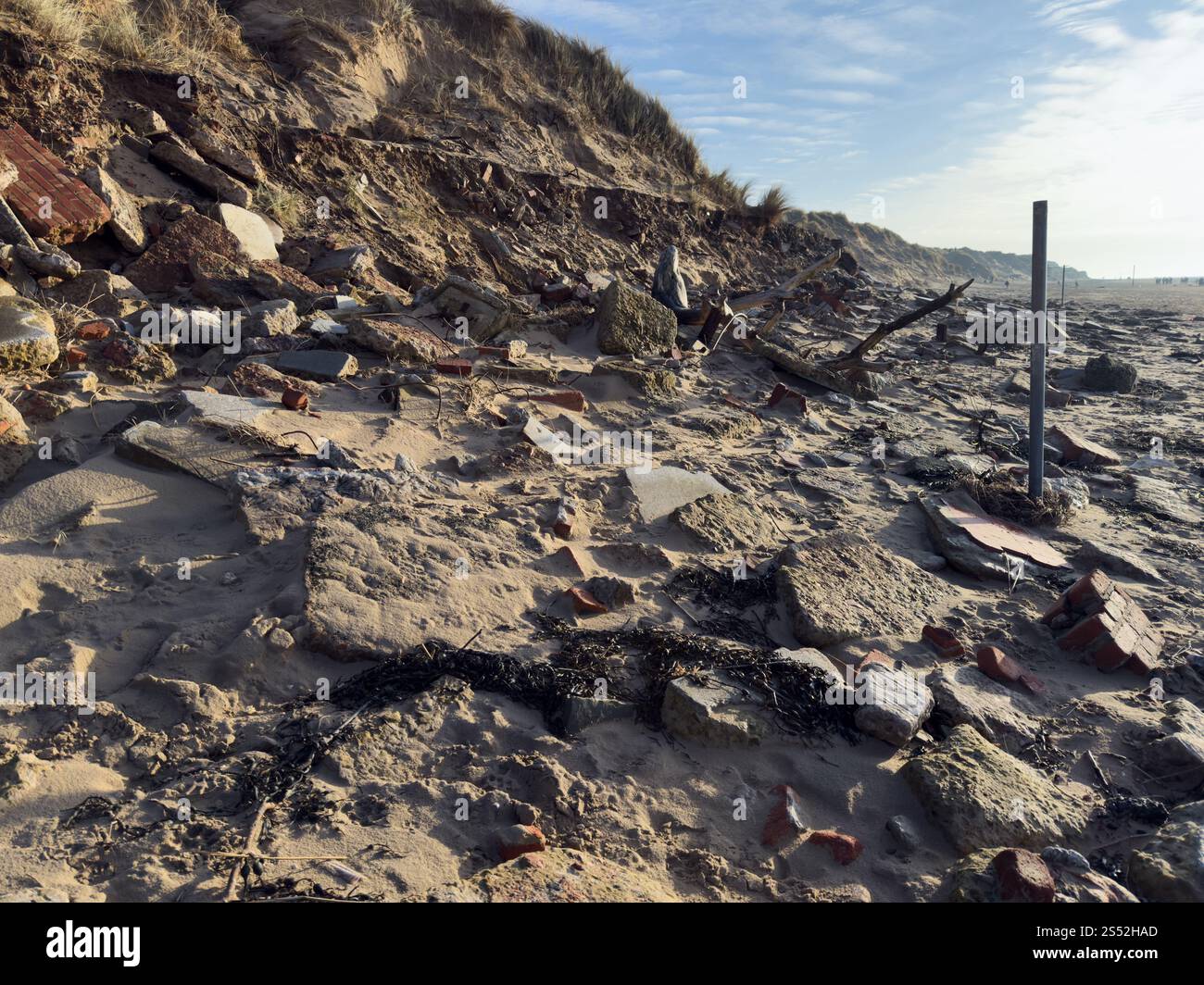 Sand Dune Erosion at Formby Mersyside UK Stock Photo - Alamy