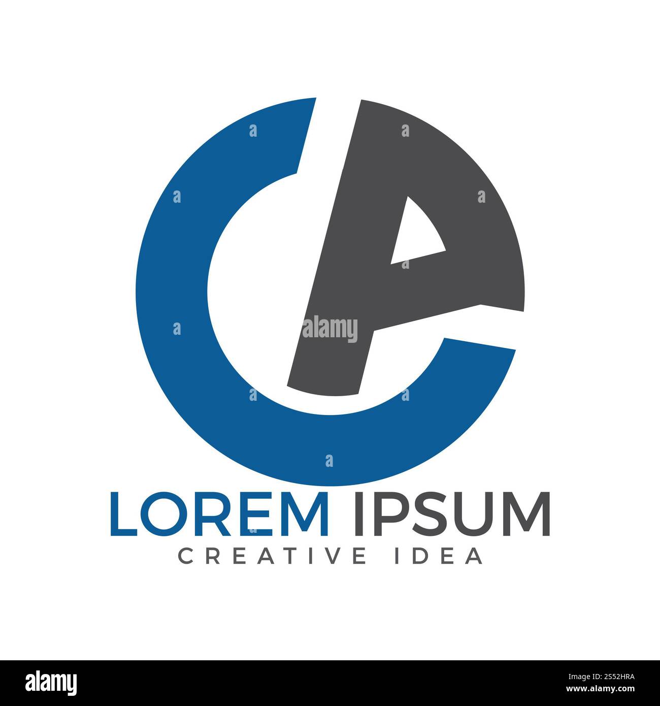 Logo design white lines Cut Out Stock Images & Pictures - Alamy