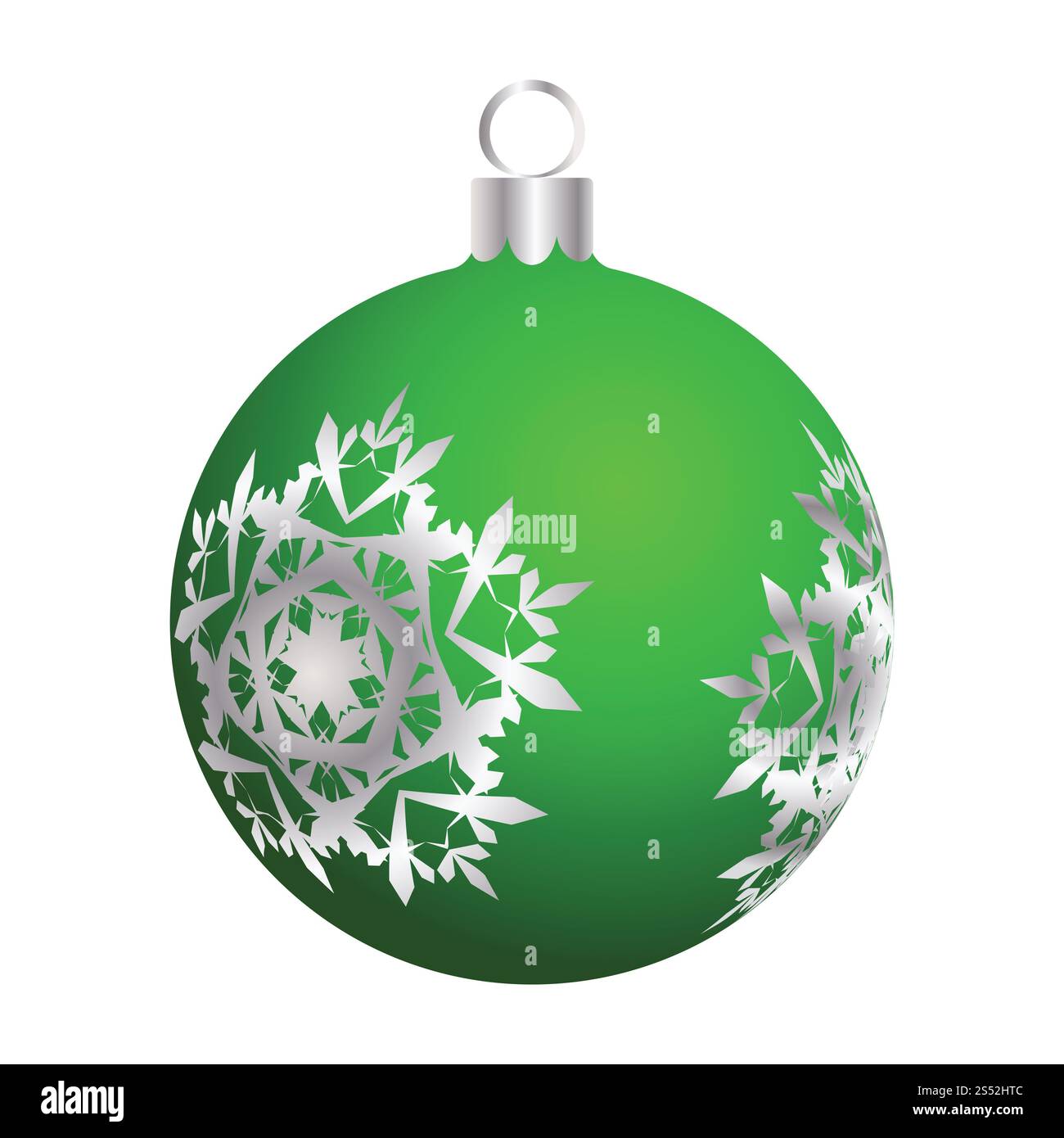 Christmas (New Year) ball. Color on white. Vector illustration Stock ...