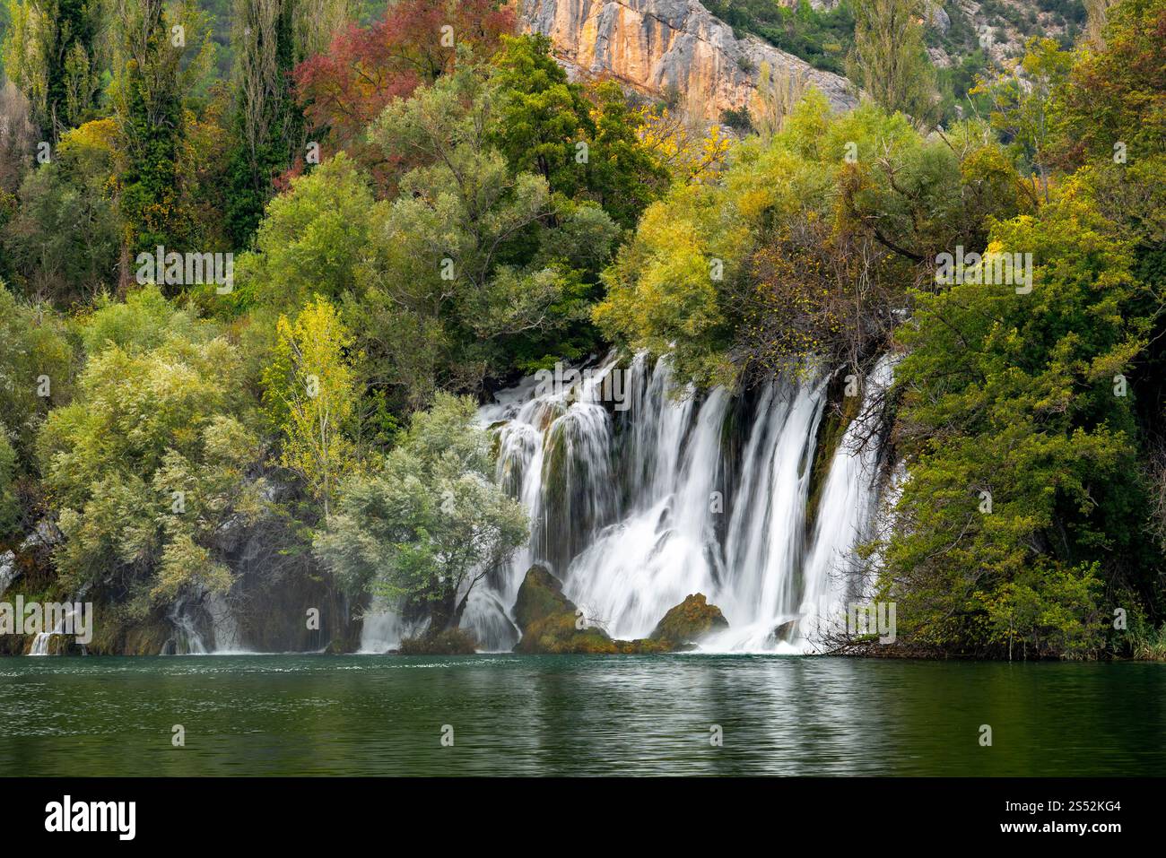 Roski Slap waterfalls at Krka National Park, Croatia, Europe Stock ...