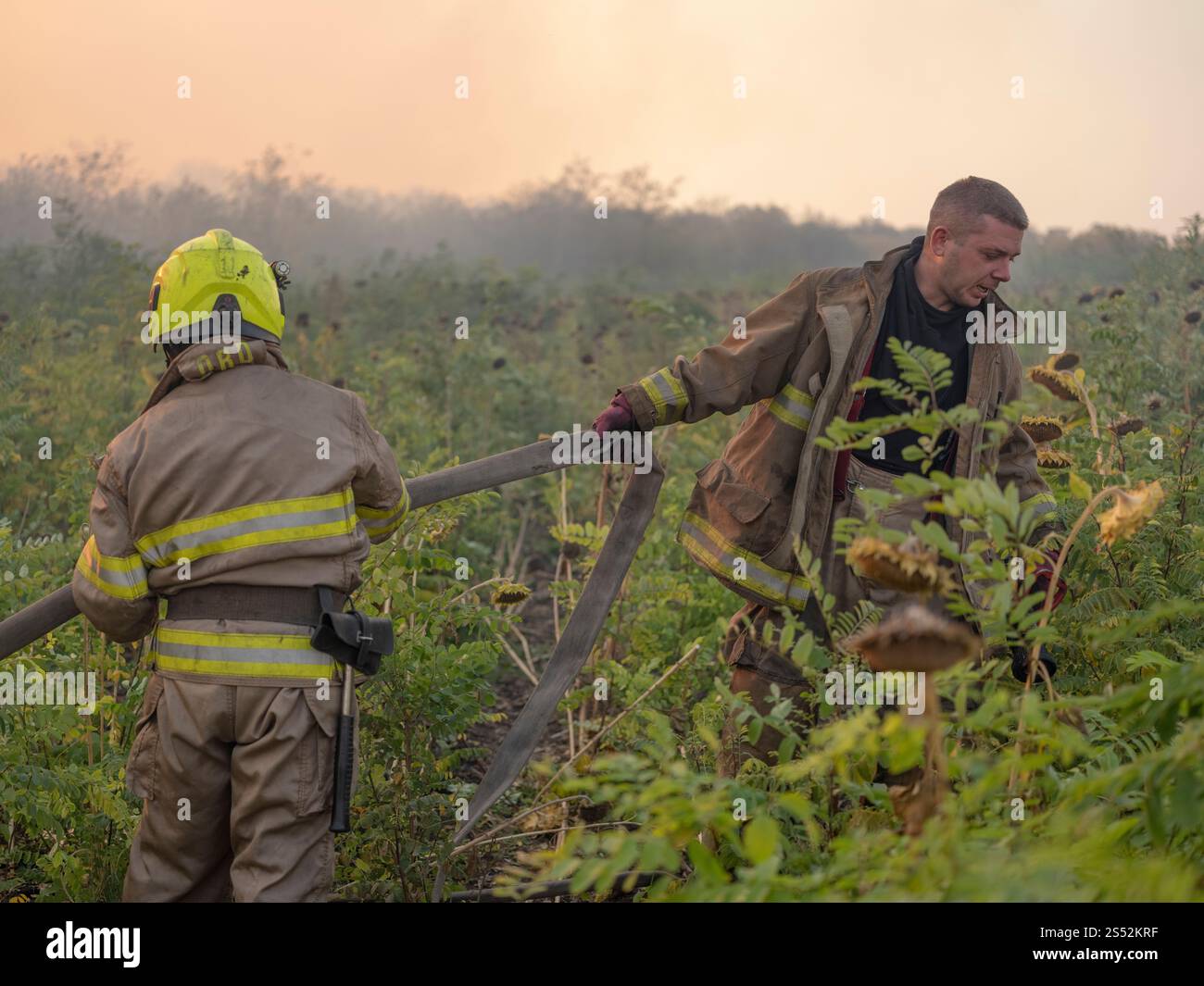 Ukrainian Wildfire Firefighters in Kharkiv Stock Photo - Alamy