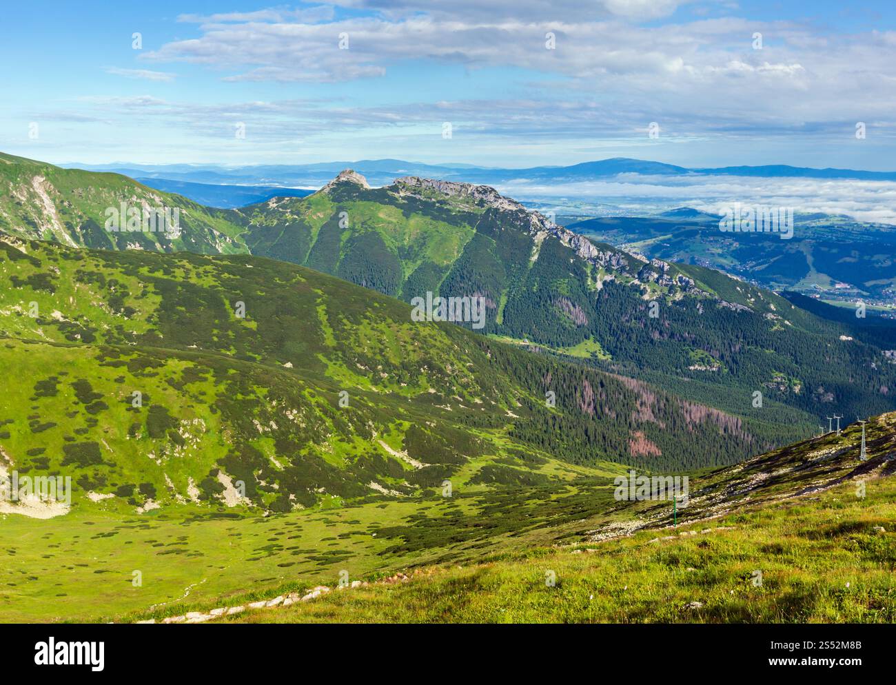 Tatra Mountain, Poland, view to Giewont mount from Kasprowy Wierch ...