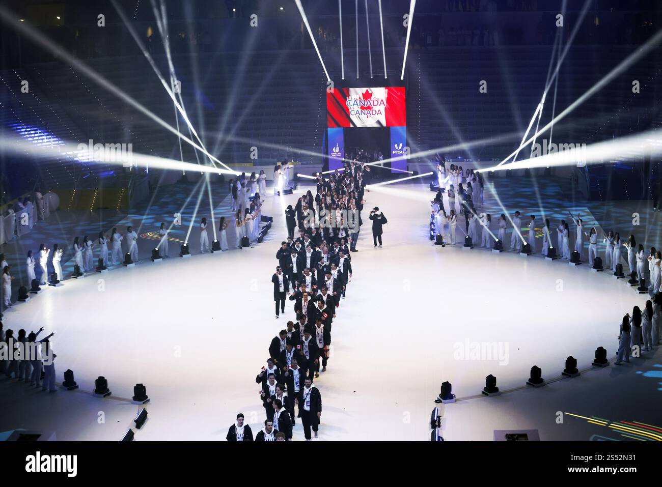 Turin, Italy. 13th Jan, 2025. Team CANADA during the opening ceremony ...