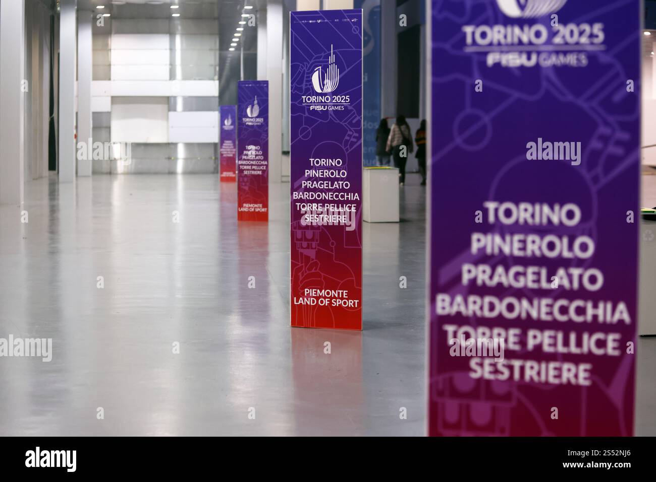 Turin, Italy. 13th Jan, 2025. during the opening ceremony of the FISU ...