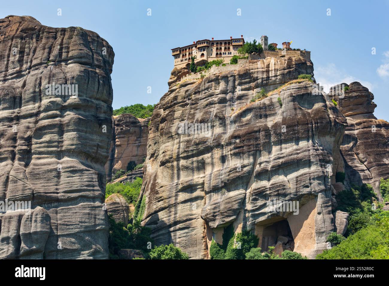 Summer Meteora - important rocky Christianity religious monasteries ...