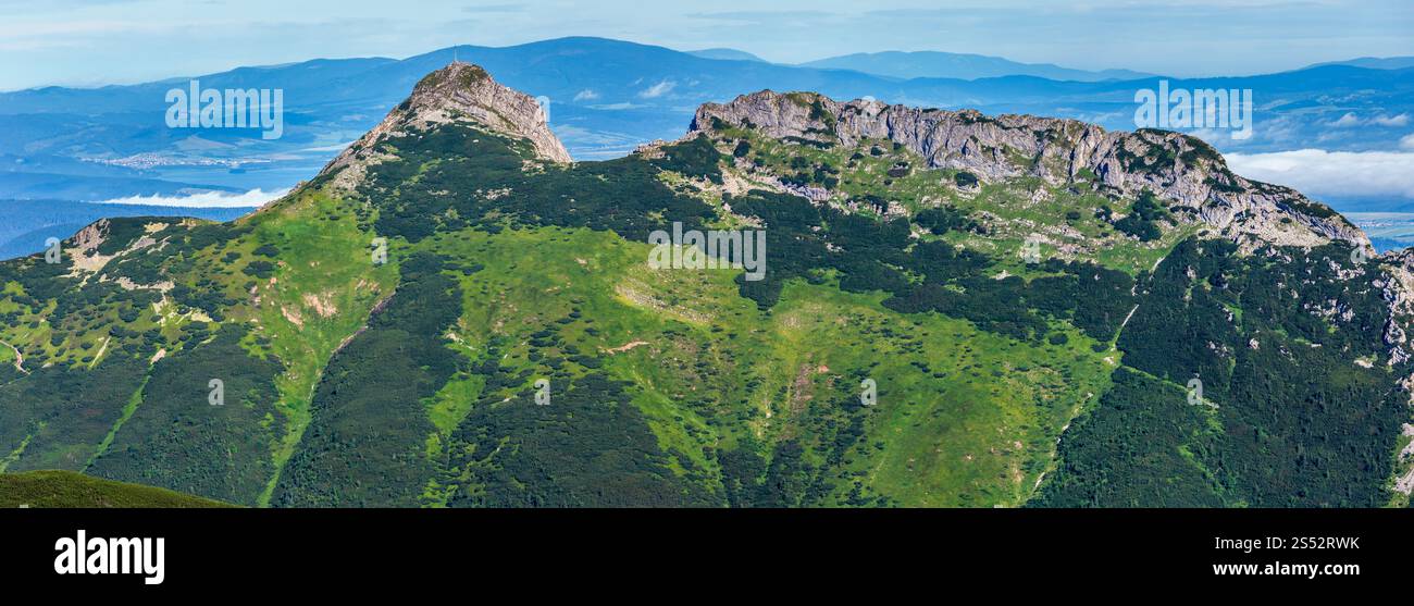 Tatra Mountain, Poland, view to Giewont mount from Kasprowy Wierch ...