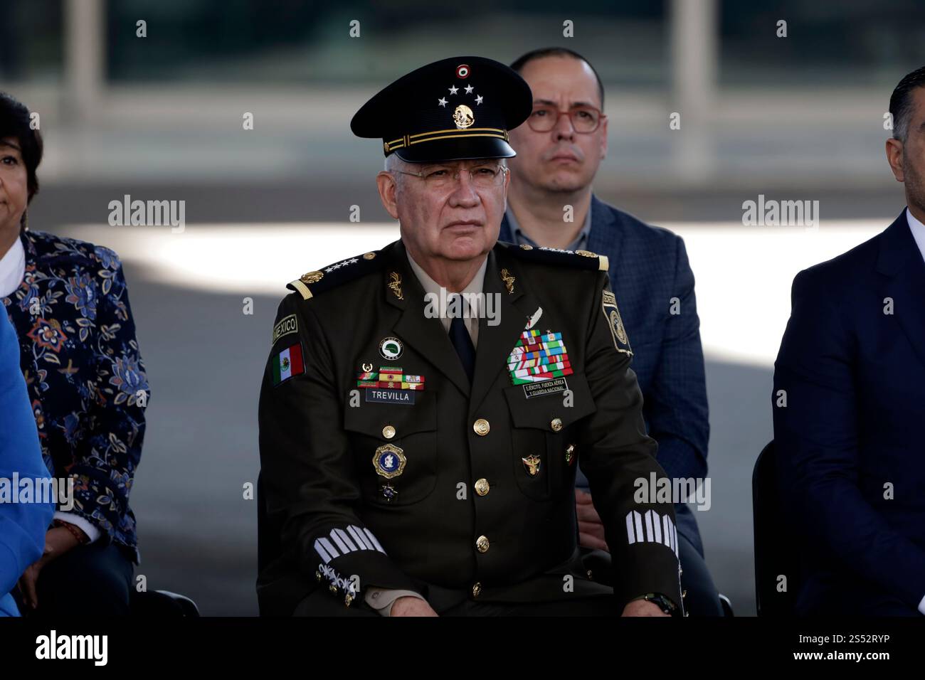 Mexico City, Mexico. 13th Jan, 2025. Minister of National Defense ...