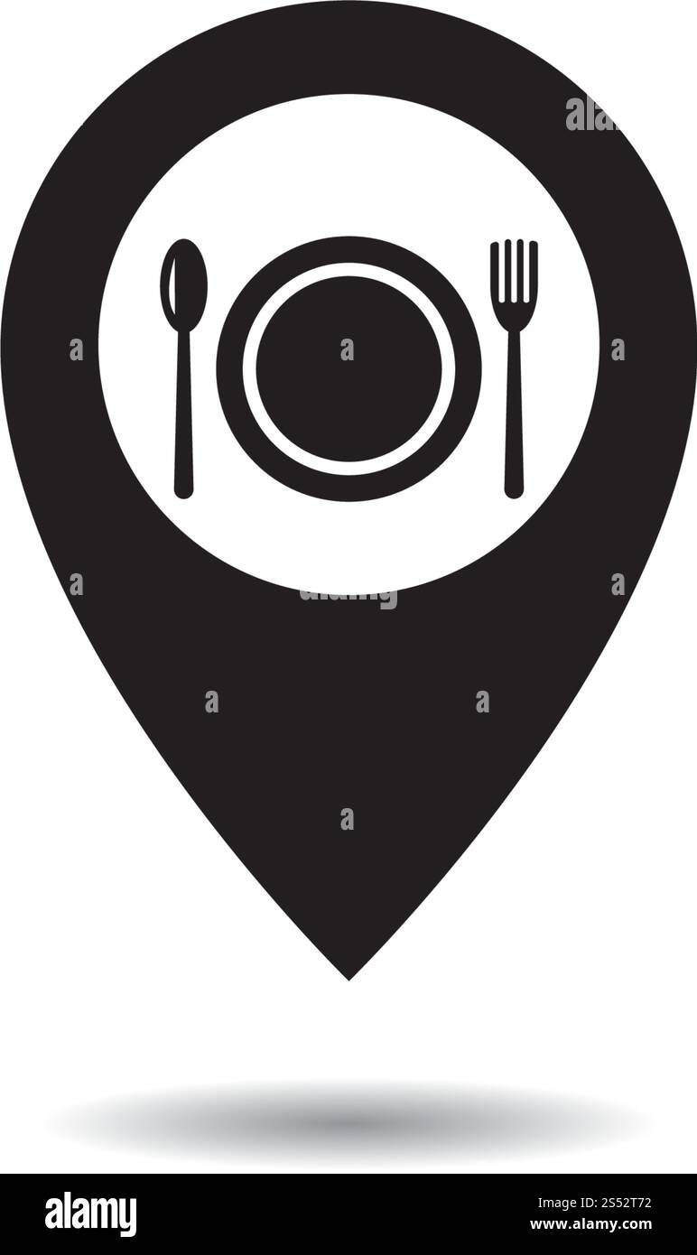 Location point Logo vector Stock Vector Image & Art - Alamy