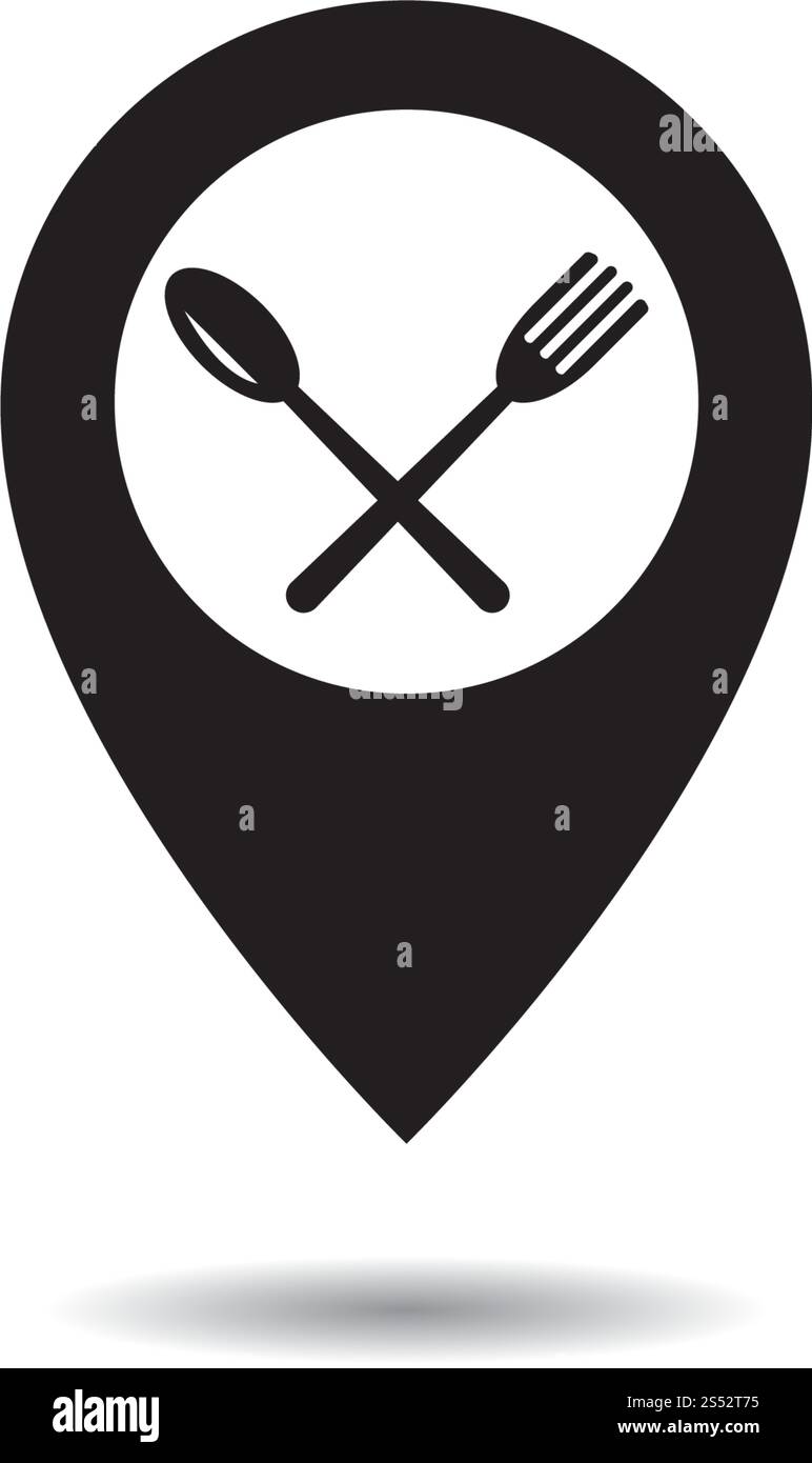 Location point Logo vector Stock Vector Image & Art - Alamy