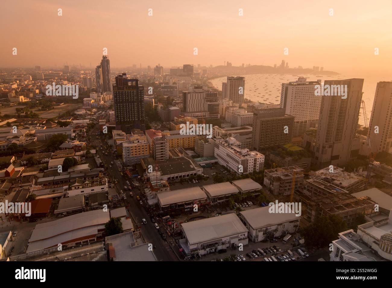 the view from the Rooftop Bar at the Grand Centre Point Pattaya in the ...